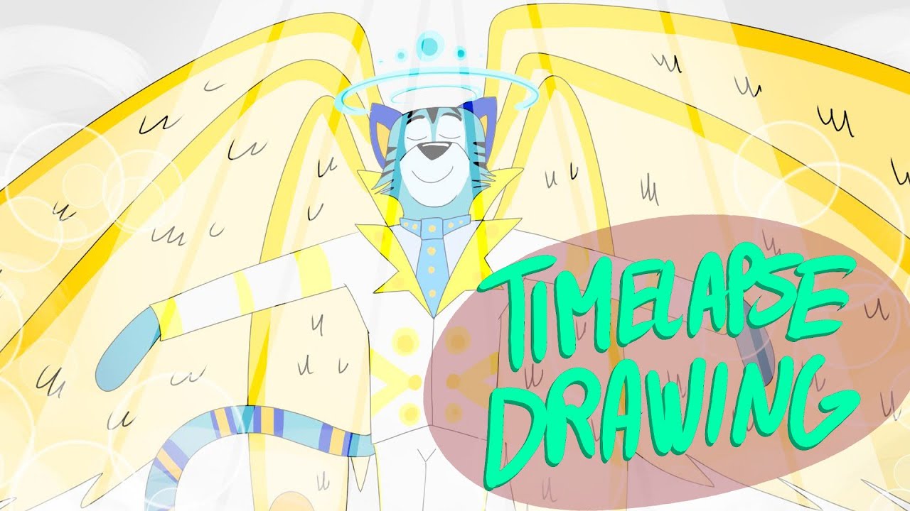 TIMELAPSE DRAWING | Cat Seraphim No. 2 - YouTube