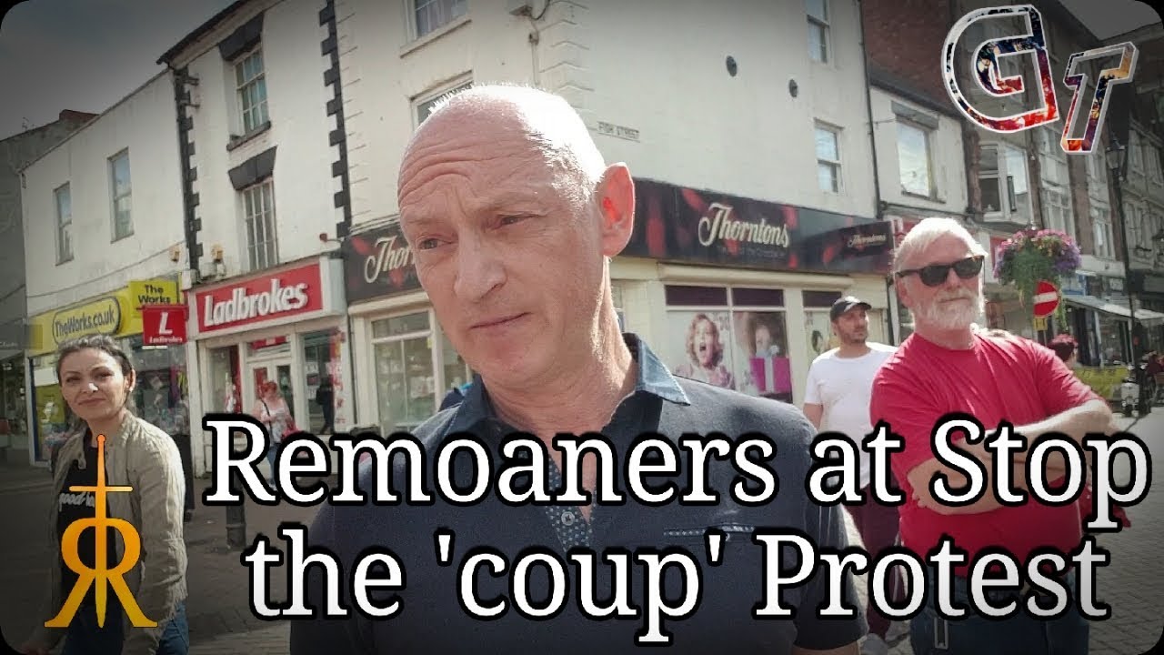 I met some remoaners at the Stop the 'coup' Protest - Part 1 - YouTube