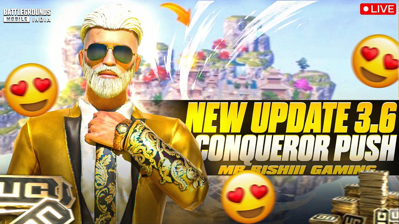 NAYE UPDATE ME PAHLA STREAM | NEW UPDATE 3.6 | BGMI LIVE | MR RISHIII GAMING - YouTube