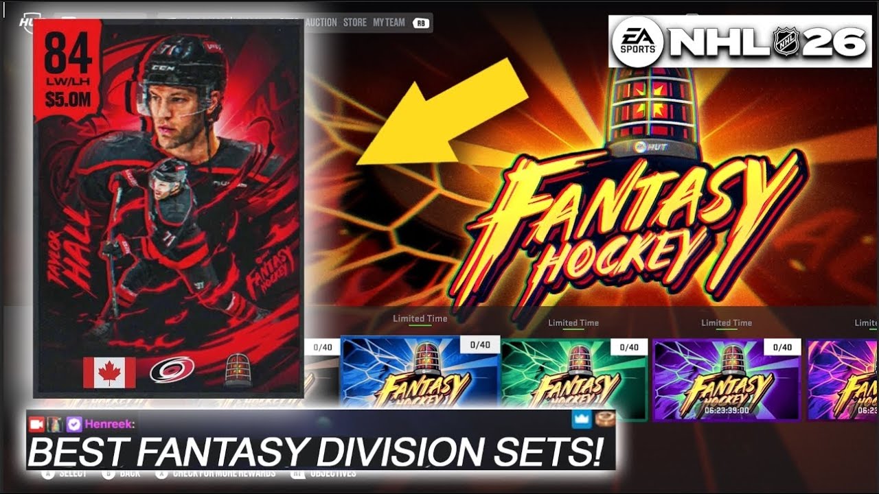 BEST DIVISION FANTASY SETS TO MAKE! I NHL 26 HUT - YouTube