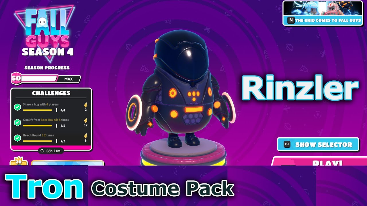 Fall Guys - TRON Costume Pack | Rinzler - YouTube