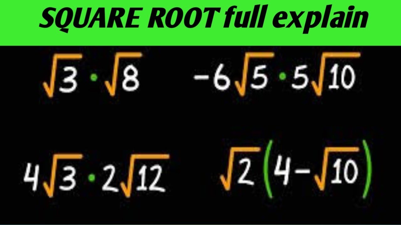 square root full explain #square root - YouTube