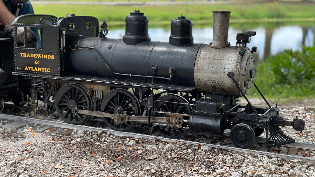 Daniel rides a Steam train Atlantic Rail - YouTube