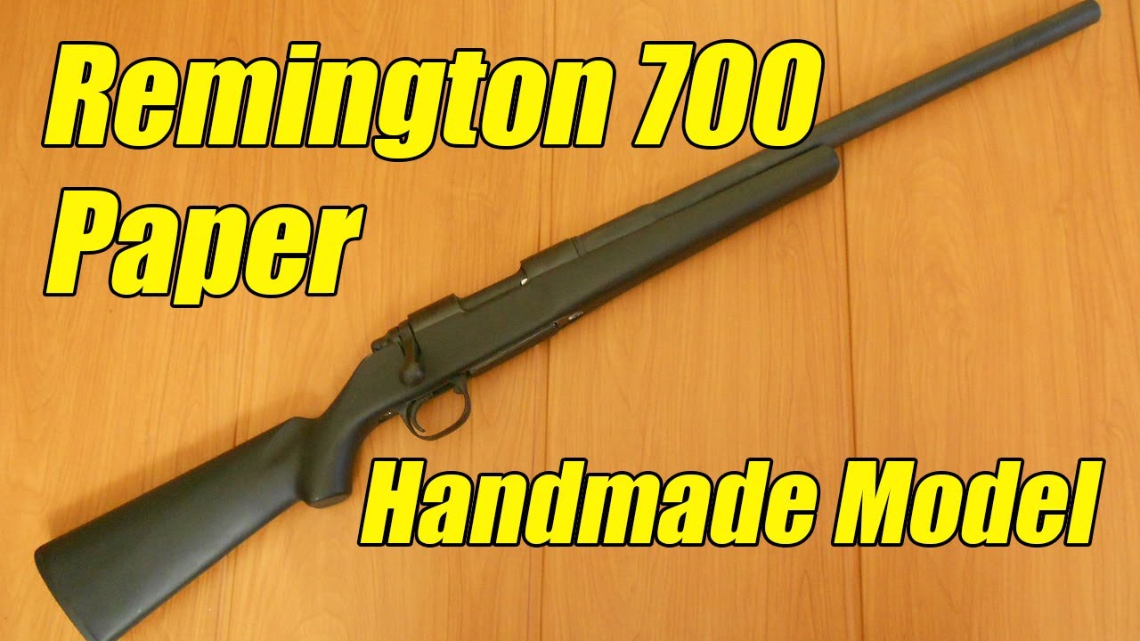 Remington 700 | Paper & Cardboard Model | Fully Working Papercraft ...