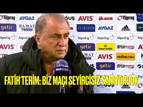 Fatih Terim: “ Biz Maçı Seyircisiz Sanıyorduk? “ | Fenerbahçe - Galatasaray