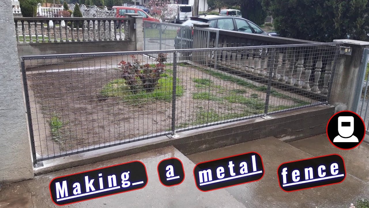 Making a metal fence - YouTube