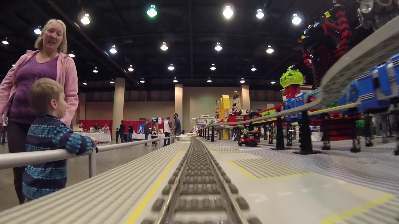 8 Hours of Lego Trains Moonbase Brickfair Alabama 2018 - YouTube