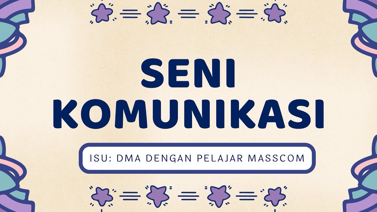 COM3112 SENI KOMUNIKASI | ISU DMA ISLAM MERENDAHKAN PELAJAR MASSCOM ...