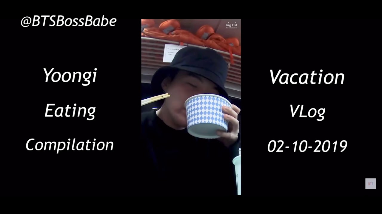 SUGA VLog - Eating Compilation - YouTube