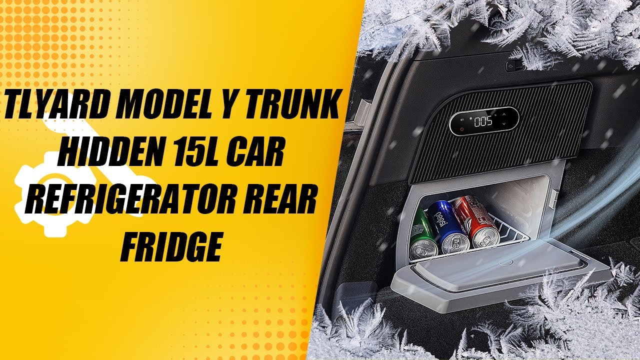 Tlyard Model Y Trunk Hidden 15L Car Refrigerator Rear Fridge - YouTube