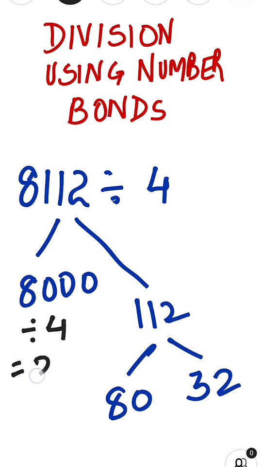 Division using Number Bonds 8112÷4 - YouTube