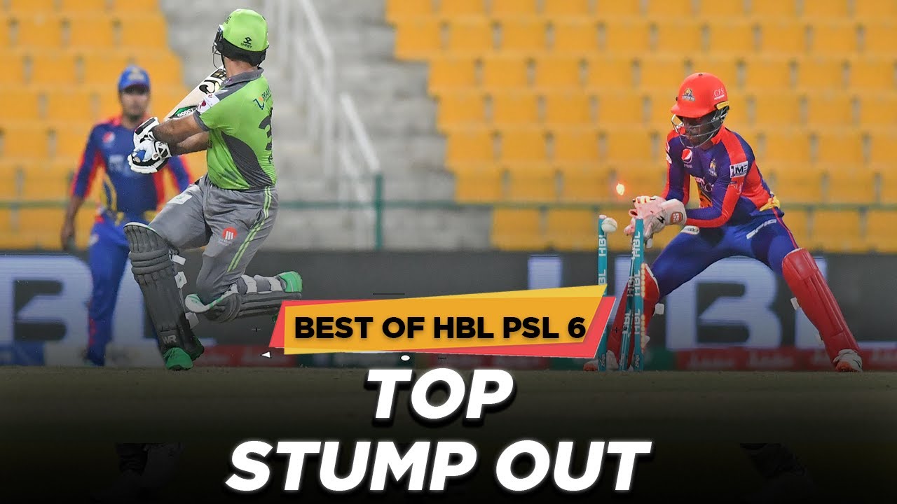 Top Stump Out Of HBL PSL 6 | MG2T - YouTube