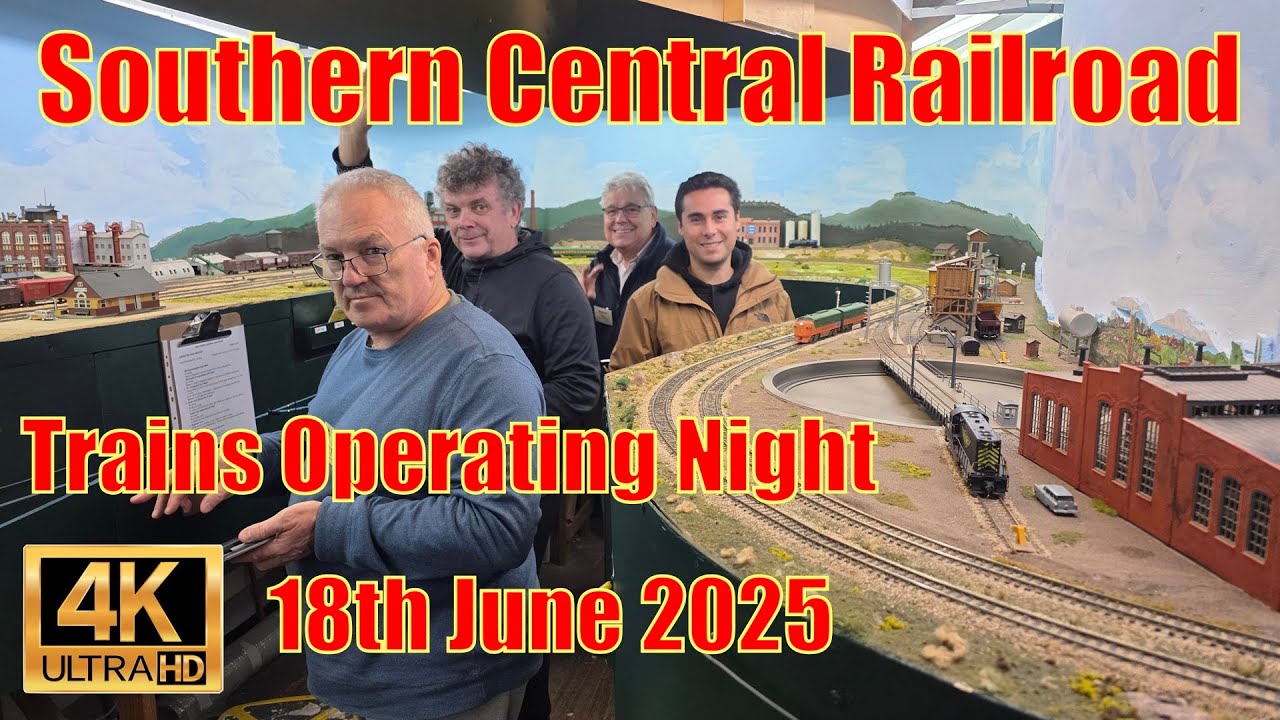 Southern Central Railroad Operating Night 18th June 2025 - YouTube