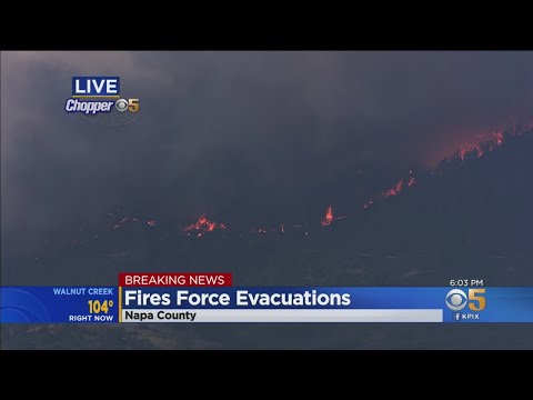 LNU Lightning Complex Fires: Evacuations In Napa, Sonoma Counties