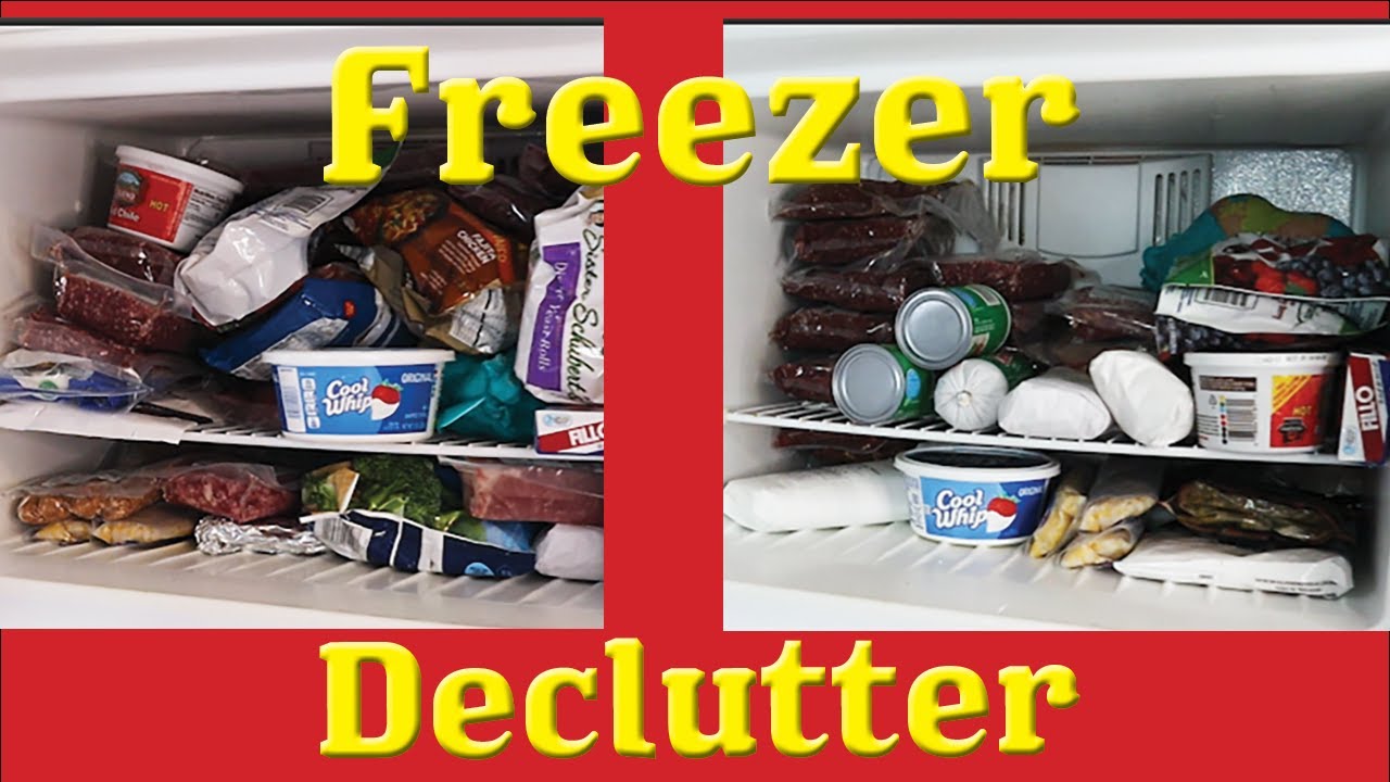 FREEZER DECLUTTER! Save time and $$$$ by decluttering! - YouTube