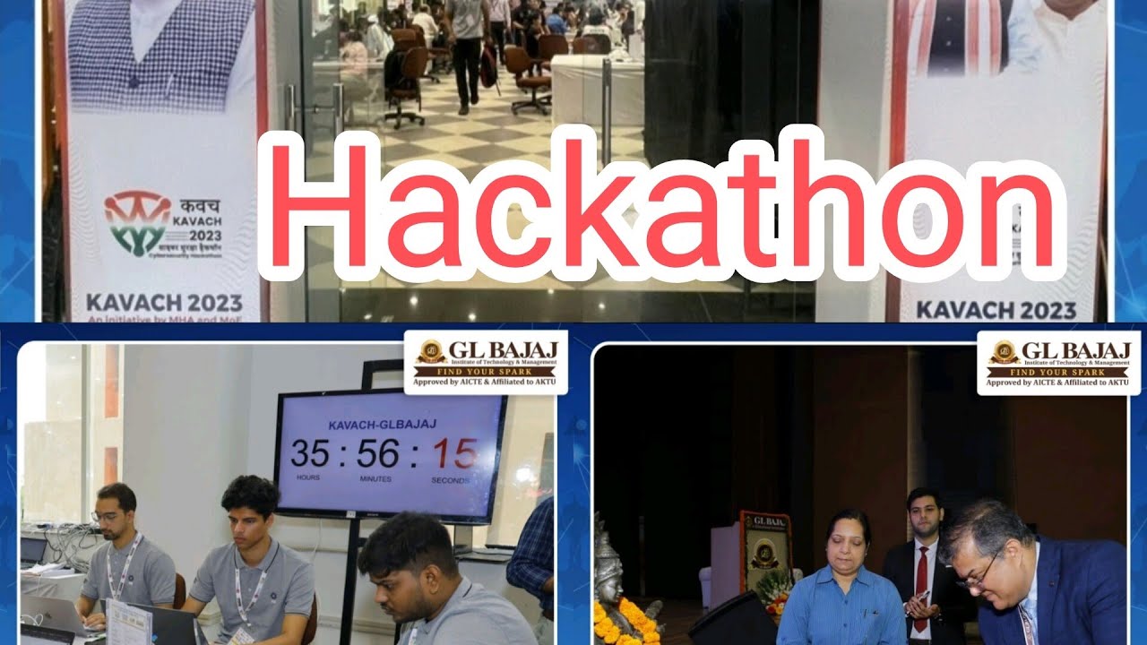 Hackathon (kavach) event in G.L.Bajaj campus | Greater Noida - YouTube