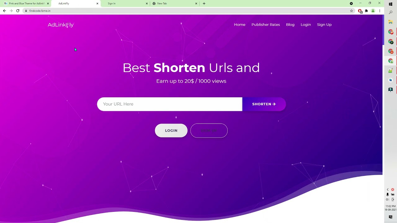 Adlinkfly Latest Version Script Premium Theme For Adlinkfly Script Pink Theme For