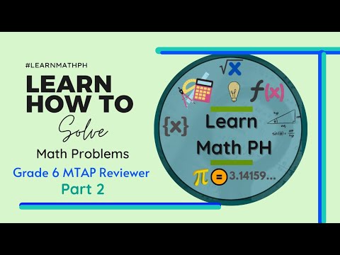 TAGALOG Math Mastery Grade 6 MTAP Reviewer Part 2 — Learn Math PH w/ ENG SUB - YouTube