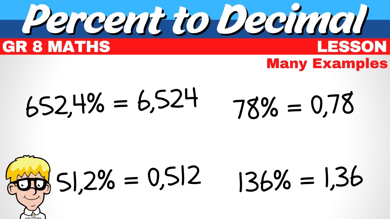 How To Convert Percent To Decimal YouTube
