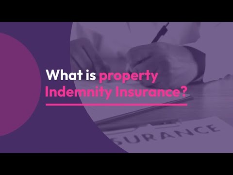 What is property indemnity insurance? - YouTube