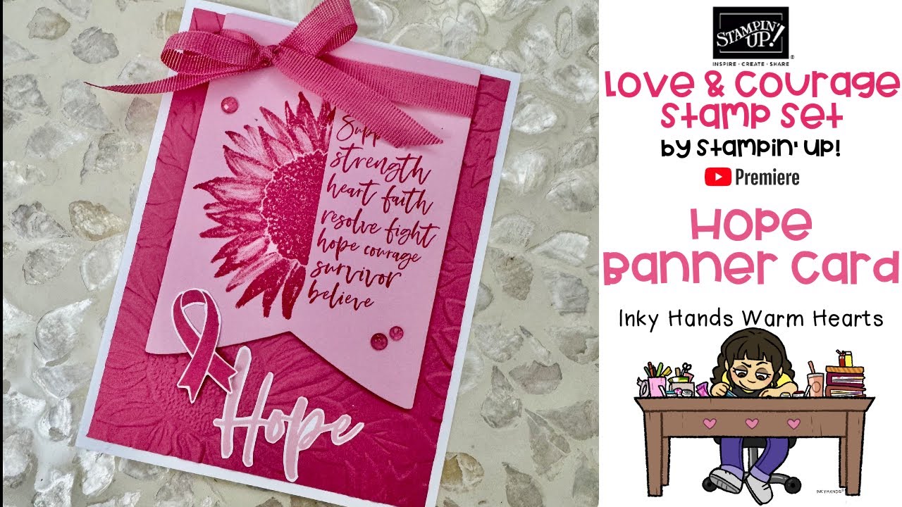 💗 How to Make My Hope Banner Card - Love & Courage Stamp Set - Stampin ...