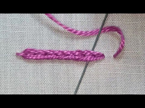 Hand Embroidery: Heavy Chain Stitch - YouTube