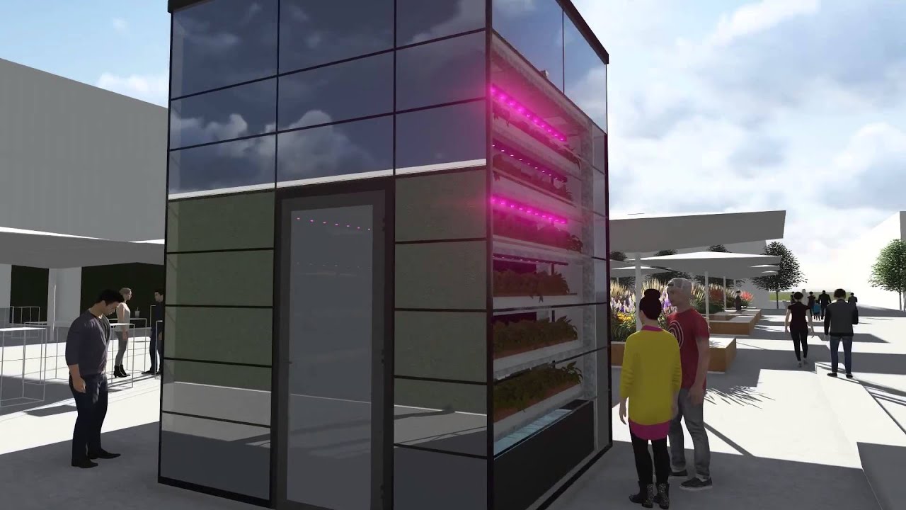The Vertical farm in 3D computer graphics - YouTube