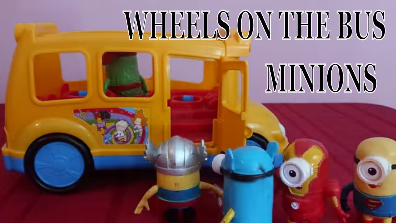 Stop motion Wheels on the Bus Minion Movie Short Batman misses the Bus ...