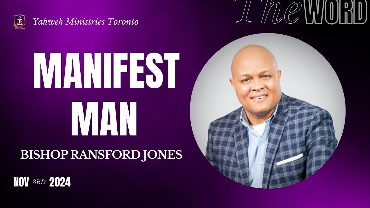 The Manifest Man || Judges 6:1-14 || Bishop Ransford Jones - YouTube