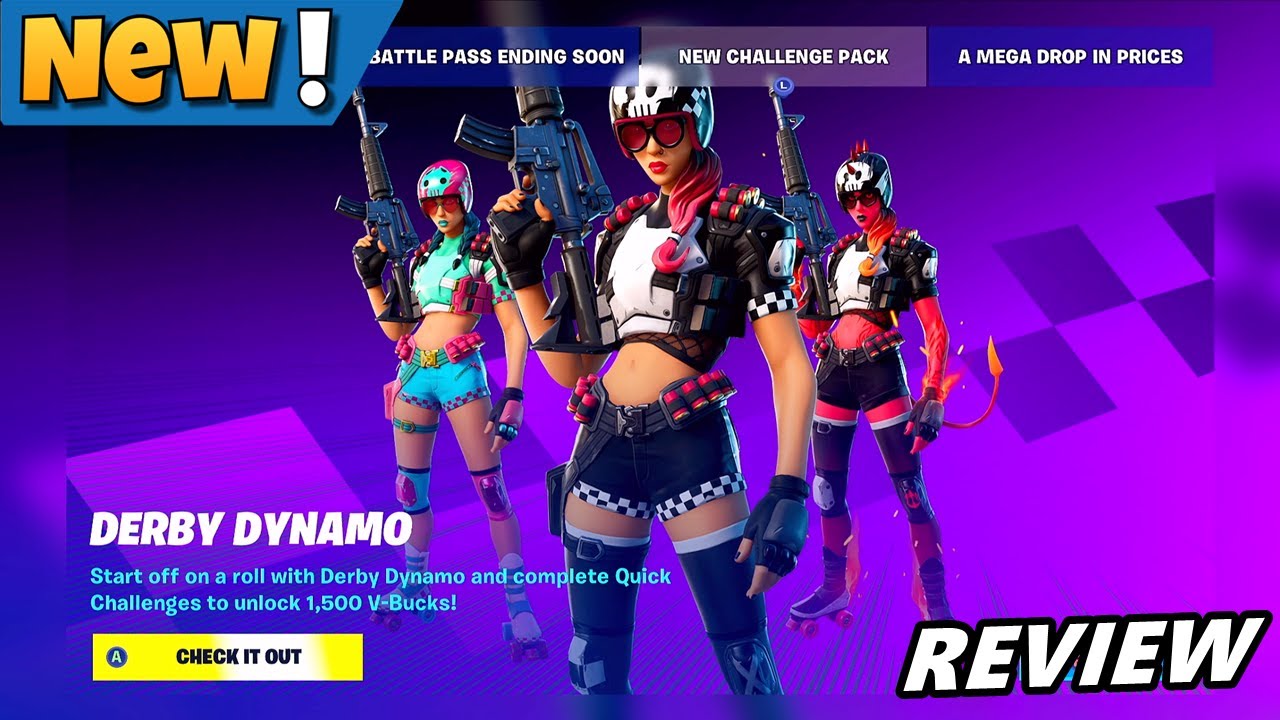 *NEW* DERBY DYNAMO GAMEPLAY AND QUICK CHALLENGES REVIEW IN FORTNITE ...