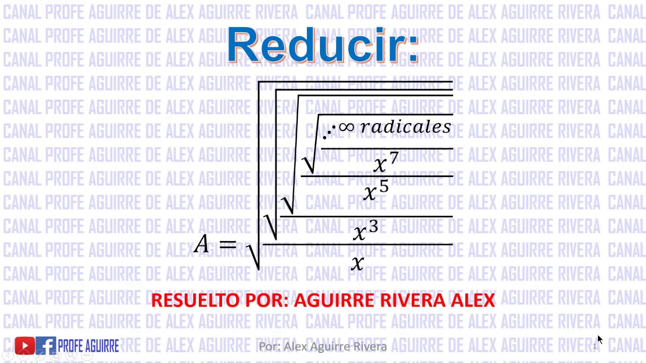 ALGEBRA TEORIA DE EXPONENTES 3 - YouTube