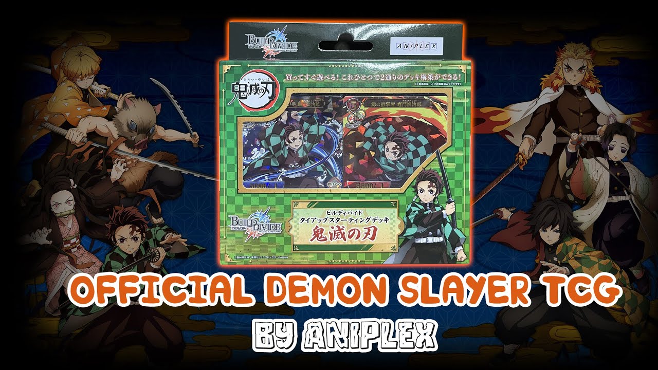 OPENING OFFICIAL DEMON SLAYER STARTER DECK | BUILD DIVIDE X DEMON ...