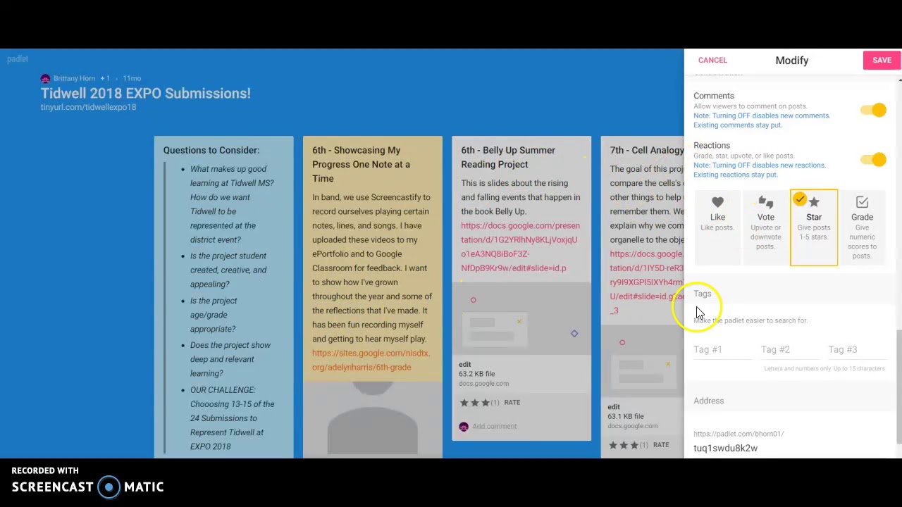Padlet Reactions for Feedback - YouTube