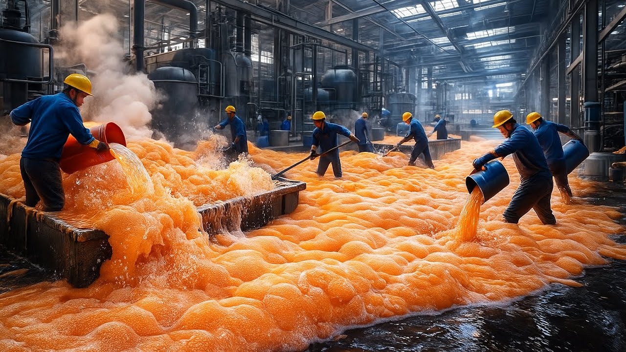 From Liquid To Massive Solid Foam | Amazing Manufacturing Process - YouTube