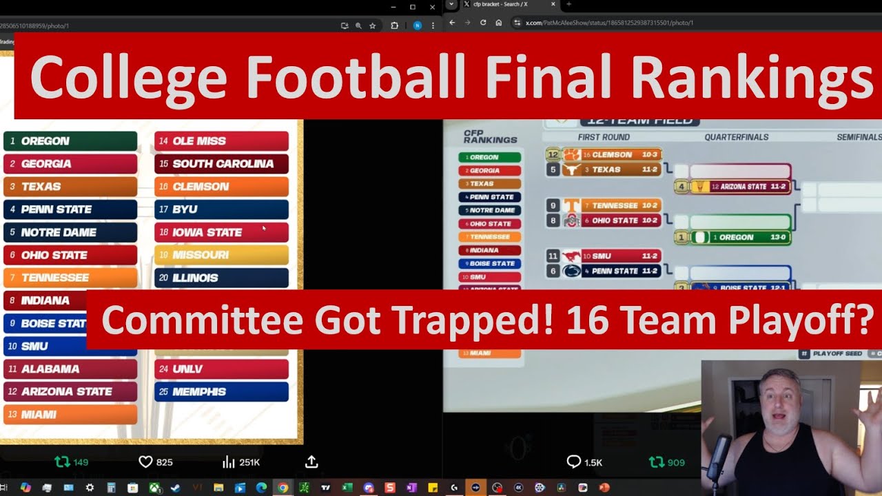 First Ever 12 Team College Football Playoff is Set, But Can Also Be ...