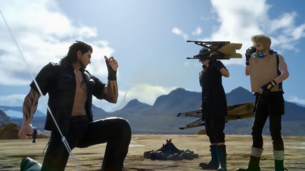 Final Fantasy XV: Making Camp Scene - YouTube