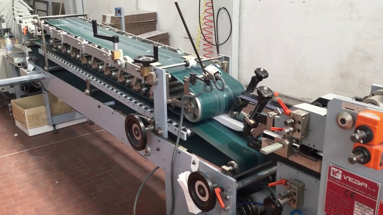 VEGA folder gluer - VIM Selection srl - YouTube