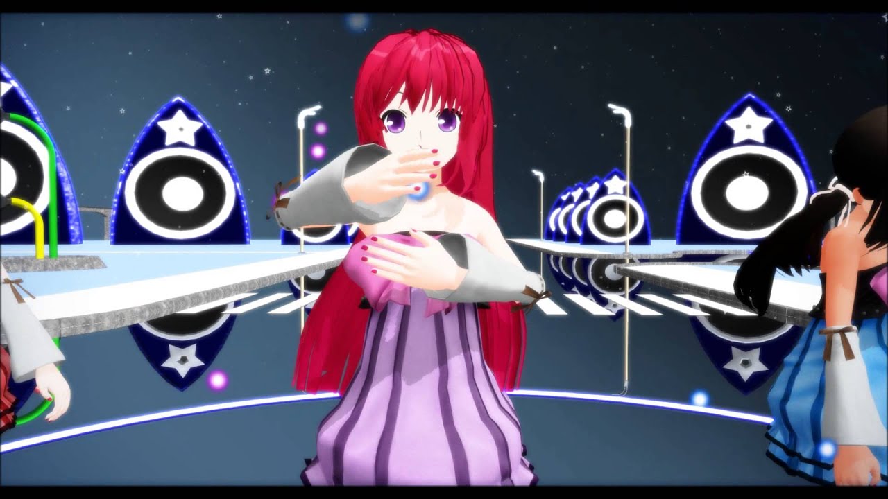 【MMD】Melody Line group ver. + camera DL - YouTube