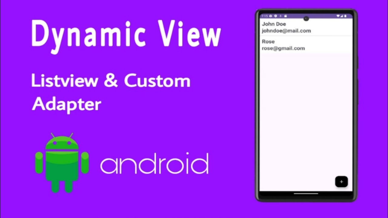 Dynamically Add Data In Listview Using Custom Adapter Java Android 2530