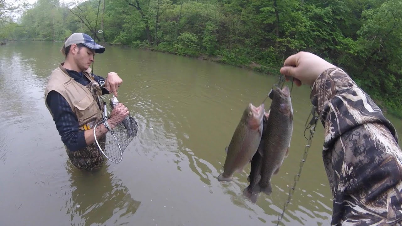 Spring Trout Fishing at Montauk Missouri State Park - YouTube