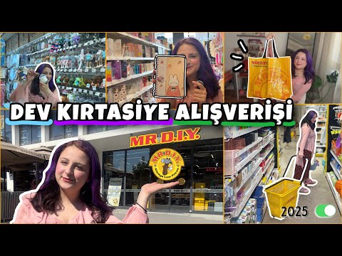 ART VLOG | DEV MR.DİY KIRTASİYE ALIŞVERİŞİ 2025  | Toplam Kaç Lira? 