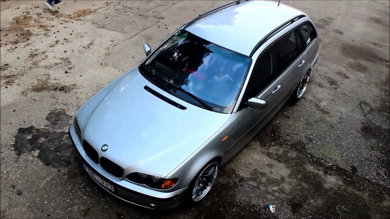 E46 daily stanced wagon - YouTube