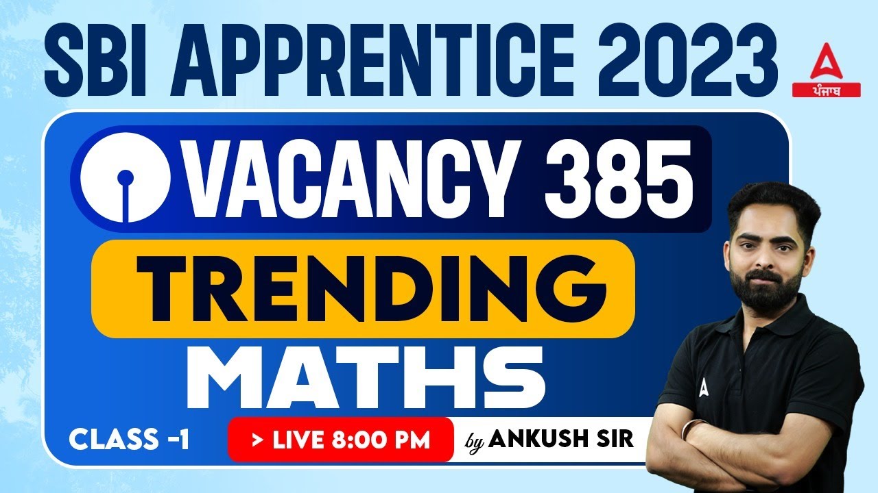 SBI Apprentice Classes | Maths Classes By Ankush Sir - YouTube