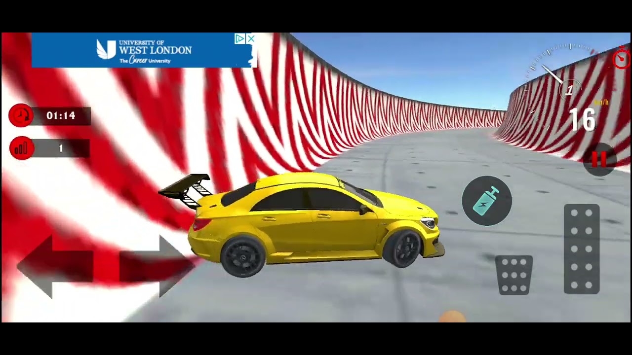 Mercedes Benz Mega Ramp jump | car racing | Mega Ramp| Racing Car Stunt ...