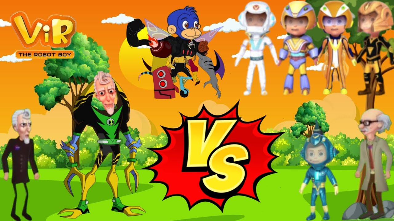 vir the robot boy cartoon | cartoon for kids | mad max robot vs vir the ...