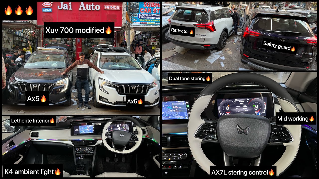 xuv700 ax5 xuv700 full modified mahindra xuv700 genuine accessories ...