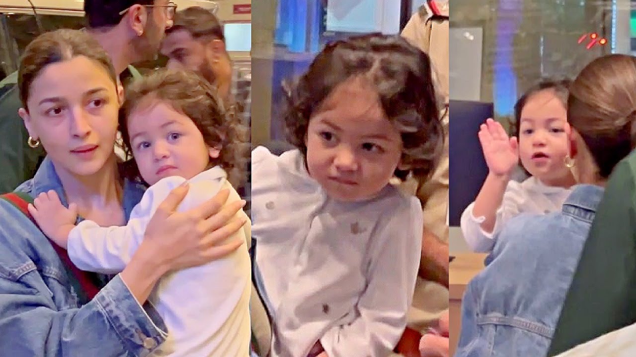 Ranbir And Alia Daughter Raha Kapoor Cutely Saying Bye To Paparazzi At ...