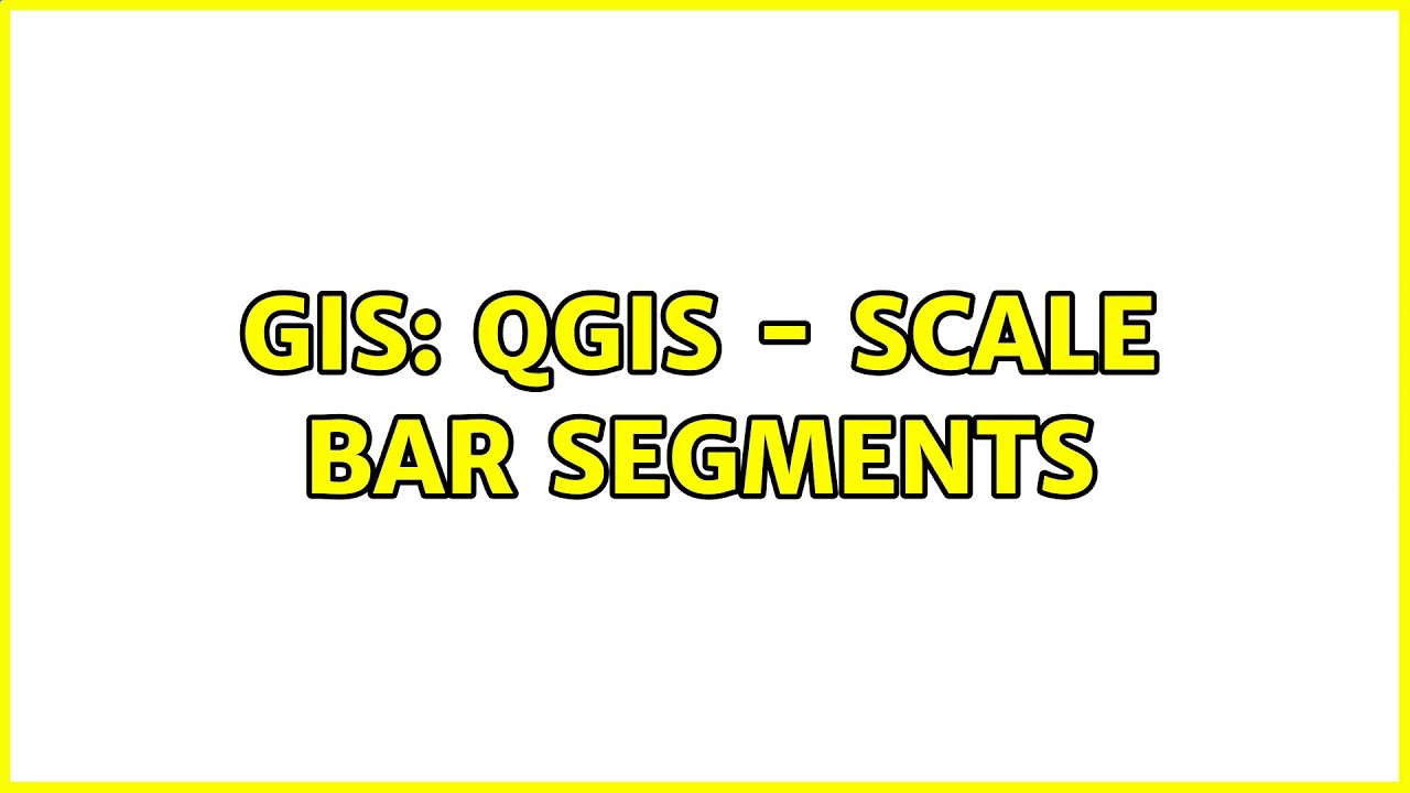 GIS: QGIS - Scale bar segments - YouTube
