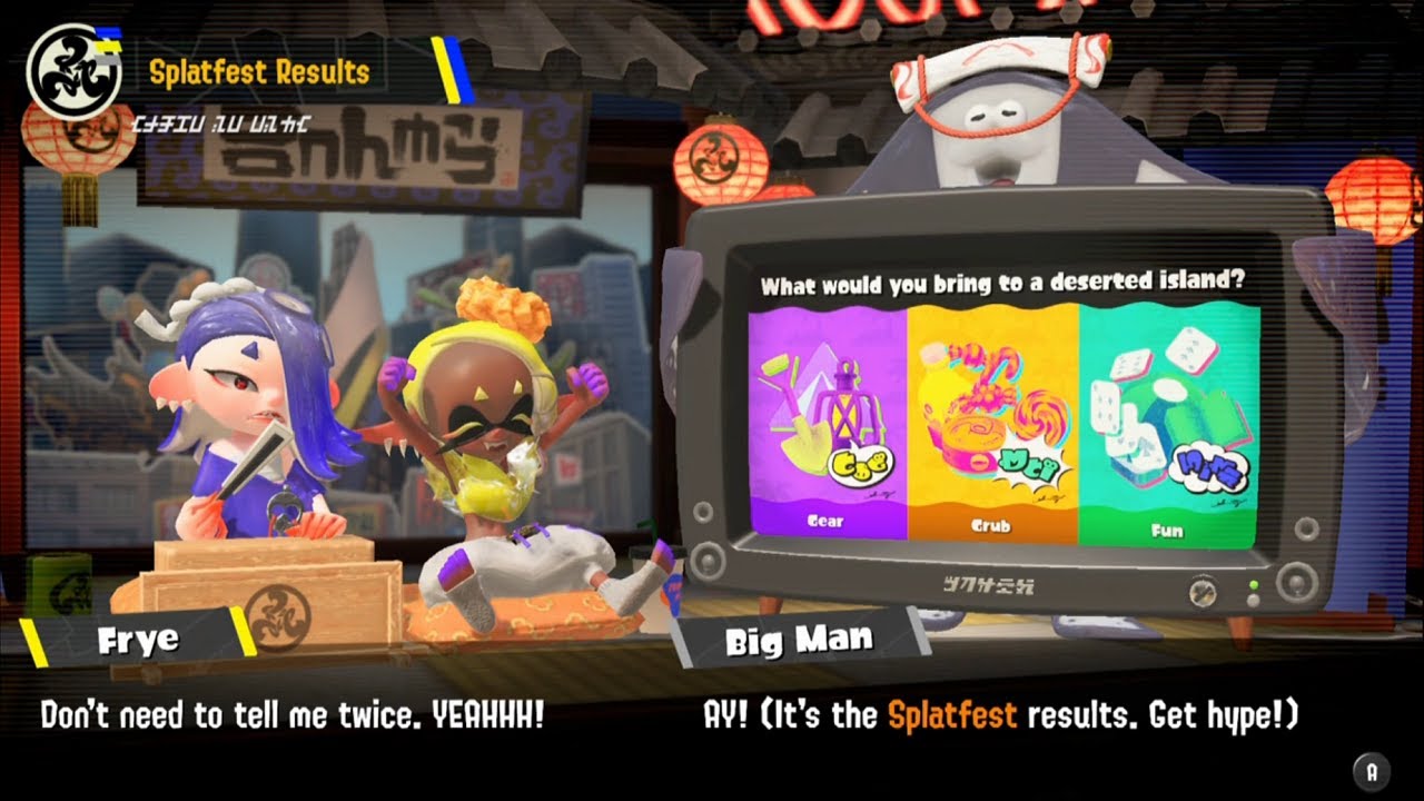 Splatoon 3 - Gear/Grub/Fun Splatfest Results! - YouTube