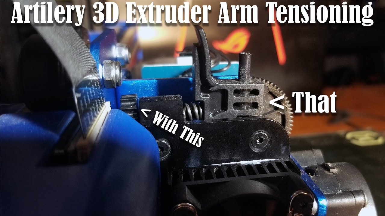 Artillery 3D Extruder Arm Tensioning - YouTube